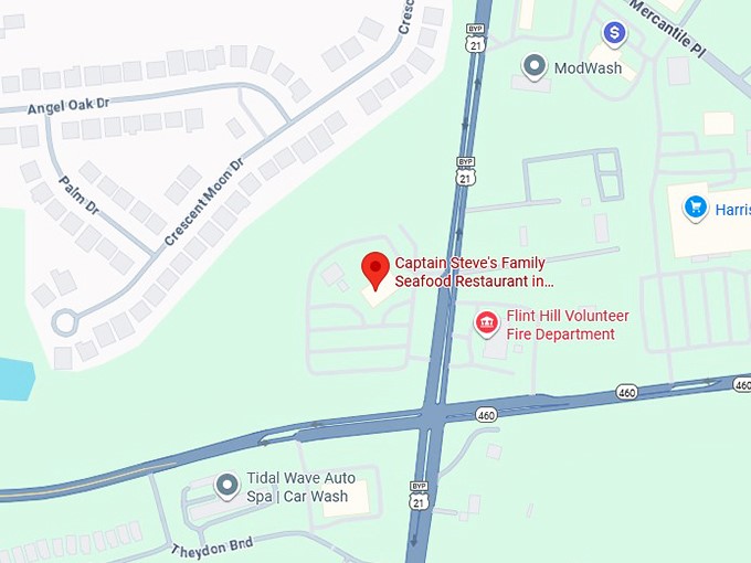 16. captain steve's family seafood restaurant in fort mill, sc map
