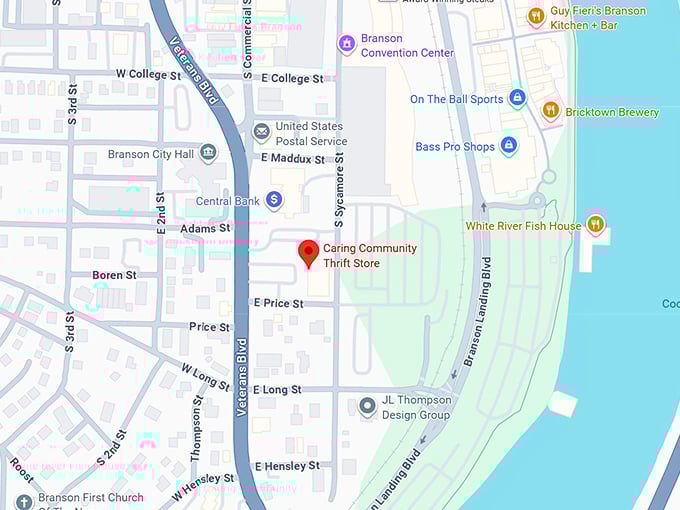 16. caring community thrift store map