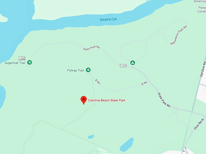 16. carolina beach state park map