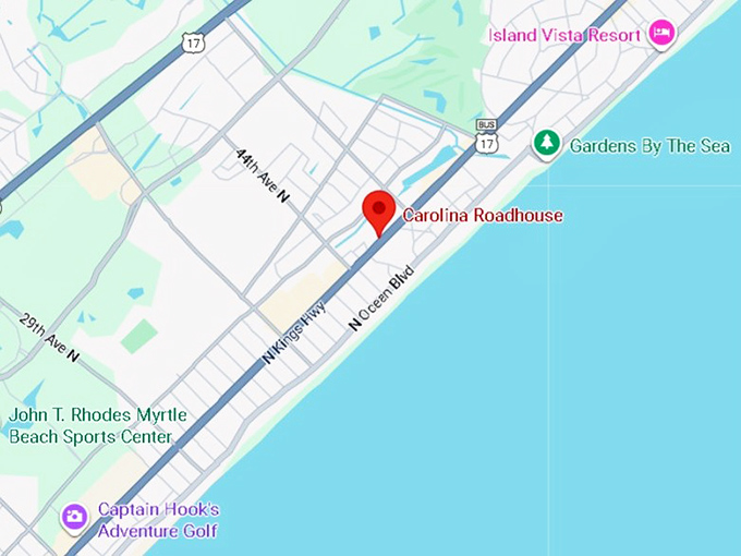 carolina roadhouse map