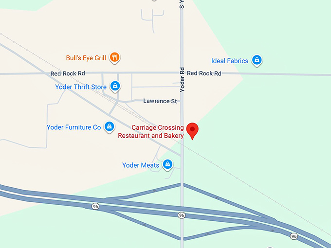 16. carriage crossing restaurant and bakery map