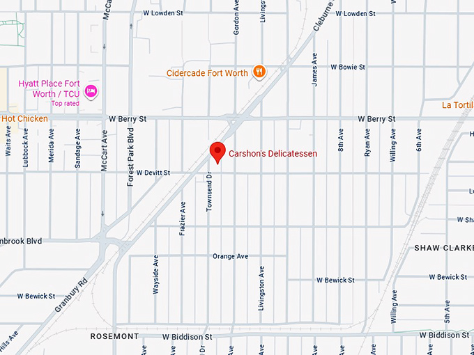 16. carshon's delicatessen map