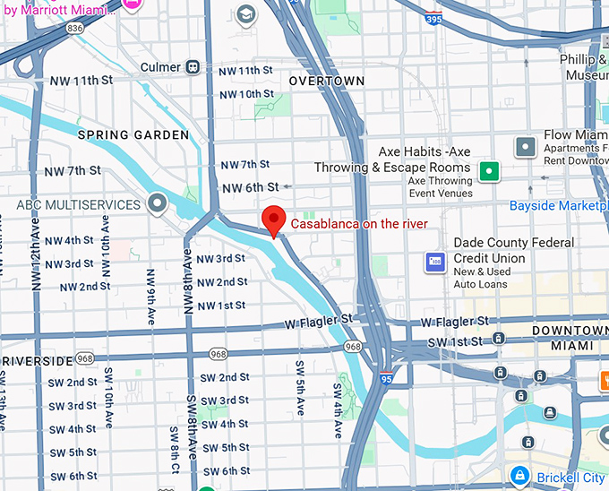 16. casablanca on the river map