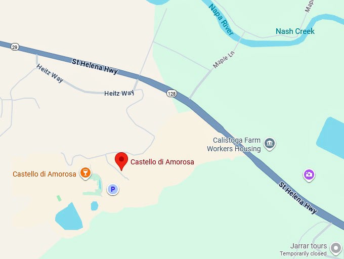 castello di amorosa map