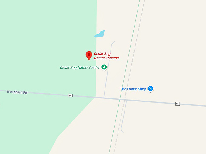 16. cedar bog nature preserve map