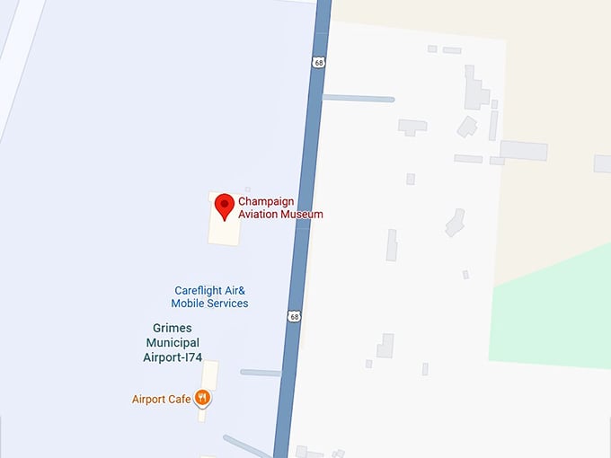 16. champaign aviation museum map