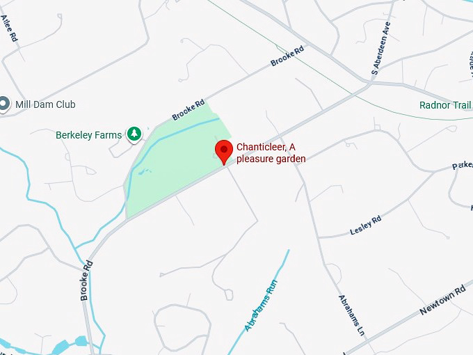 16. chanticleer, a pleasure garden map