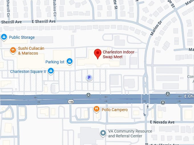 16. charleston indoor swap meet map