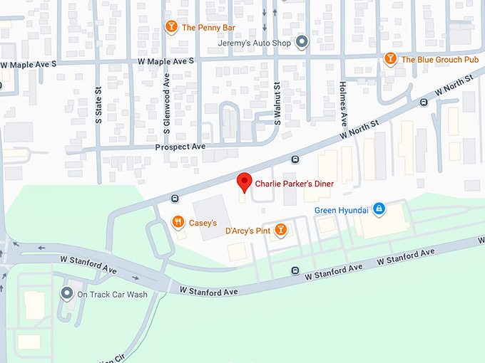 16. charlie parker&rsquo;s diner map