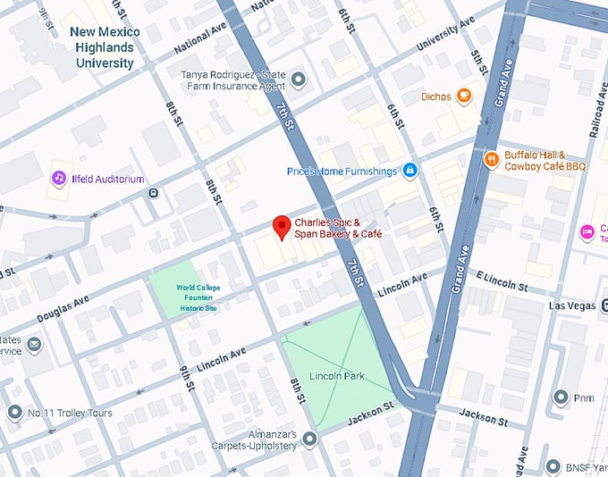 16. charlie's spic & span bakery & café map