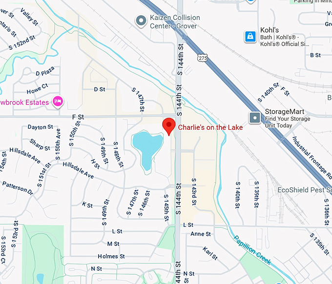 16. charlie's on the lake map