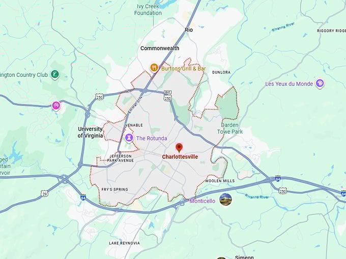 16. charlottesville map