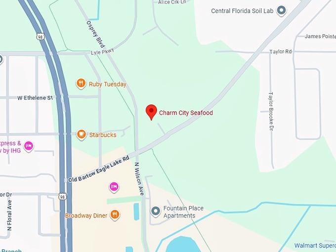 16. charm city seafood map