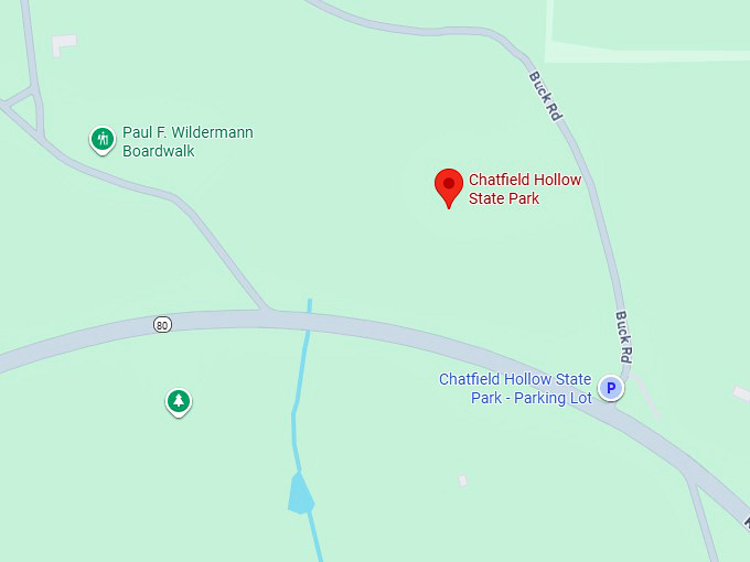 16. chatfield hollow state park map
