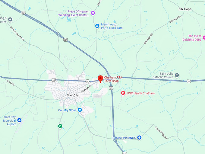 16. chatham pta thrift shop map