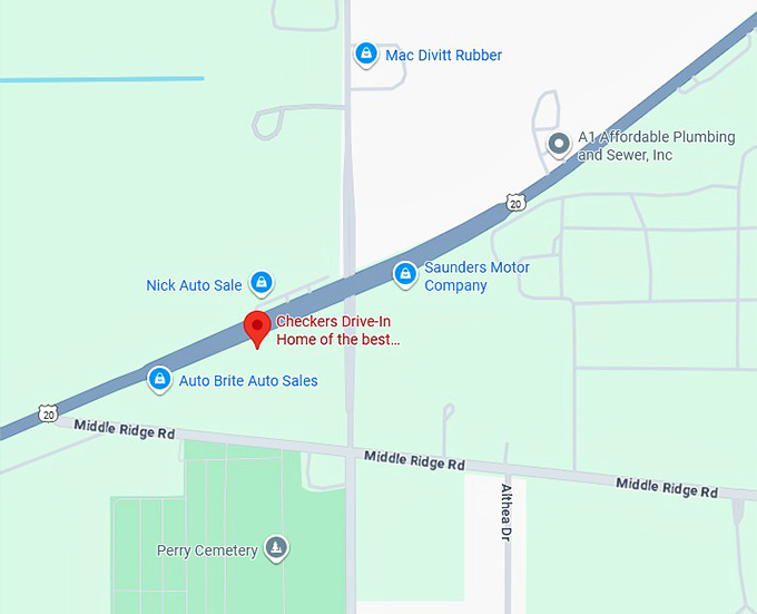 checkers drive in home of the best burger in the world map