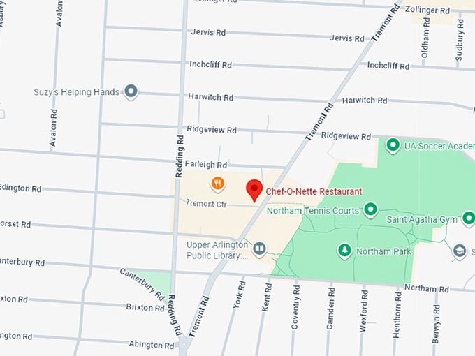 16. chef o nette restaurant map