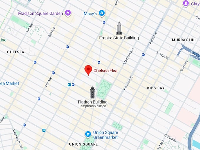 16. chelsea flea map