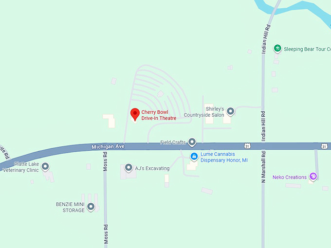 16. cherry bowl drive in theatre map