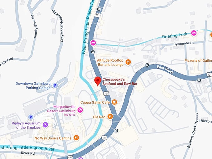 16. chesapeake's seafood and raw bar map