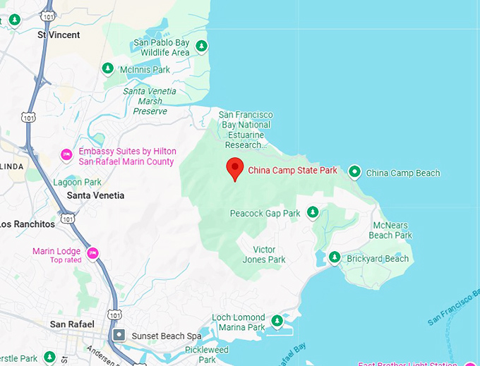 16. china camp state park map