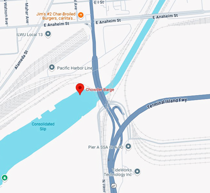 16. chowder barge map