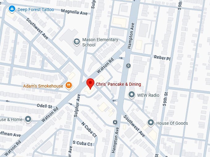 16. chris' pancake & dining map