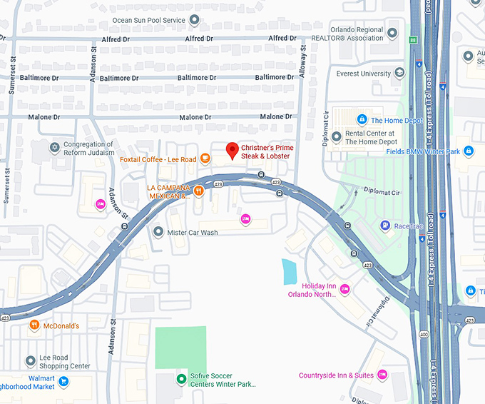 16. christner's prime steak & lobster map