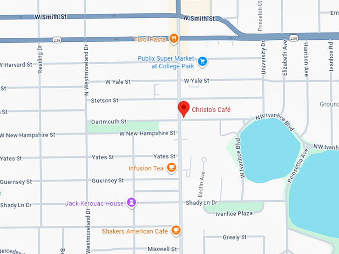 16. christo's caf&eacute; map