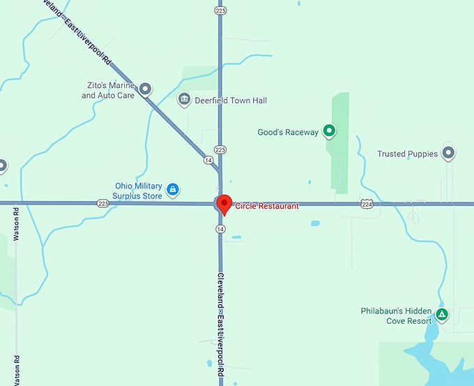 16. circle restaurant map