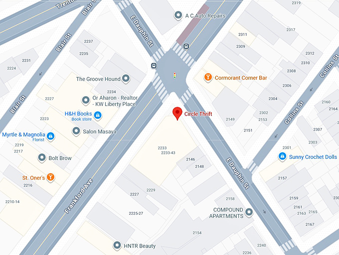 16. circle thrift map