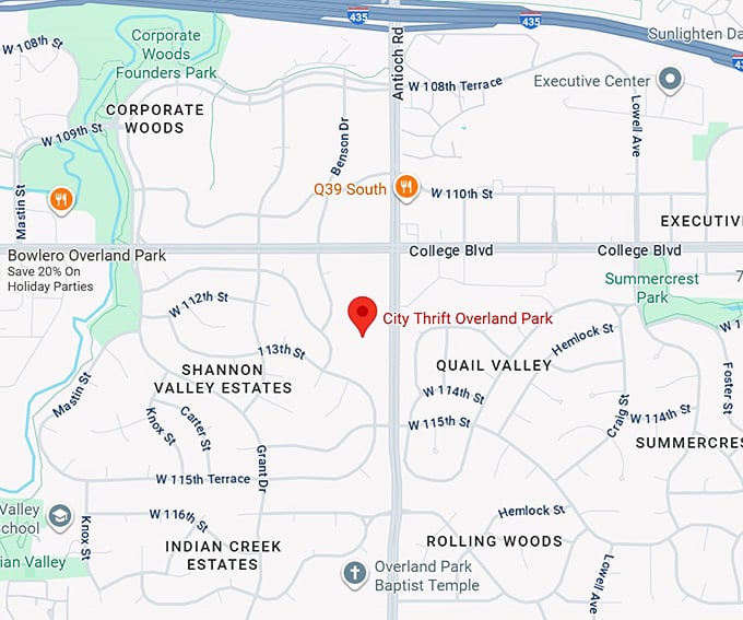 16. city thrift overland park map