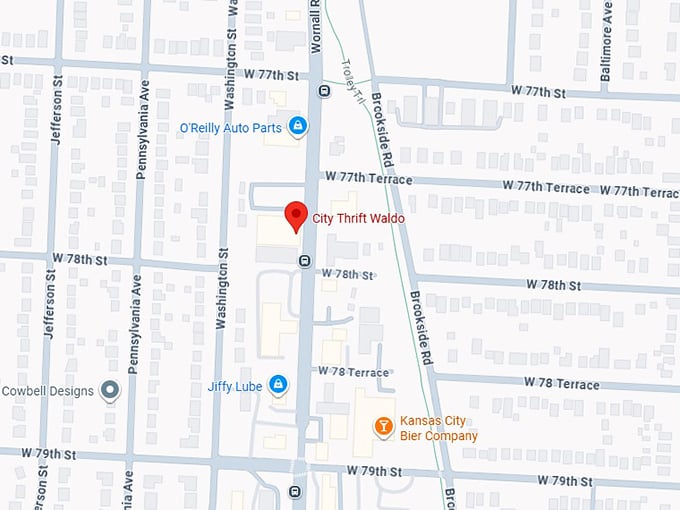 16. city thrift waldo map