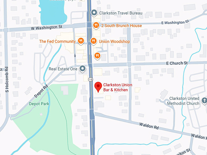 16. clarkston union bar & kitchen map