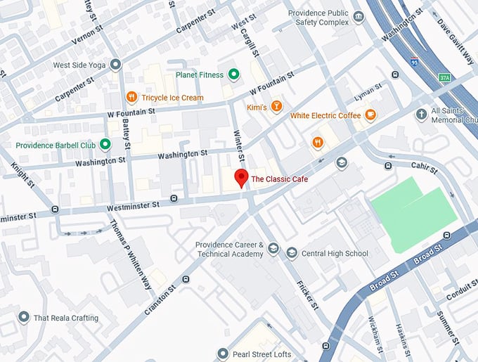 16. classic café map