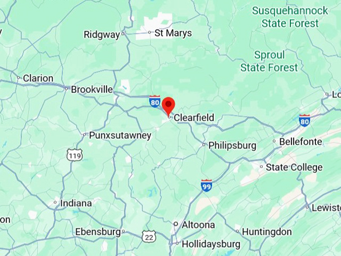 16. clearfield map