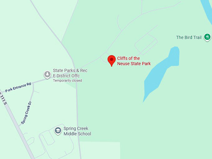 16. cliffs of the neuse state park map