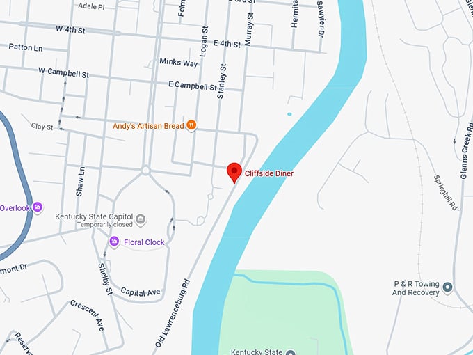 16. cliffside diner map