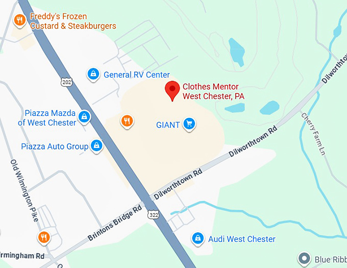16. clothes mentor west chester, pa map
