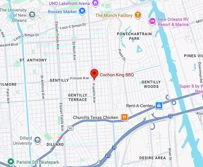 16. cochon king bbq map