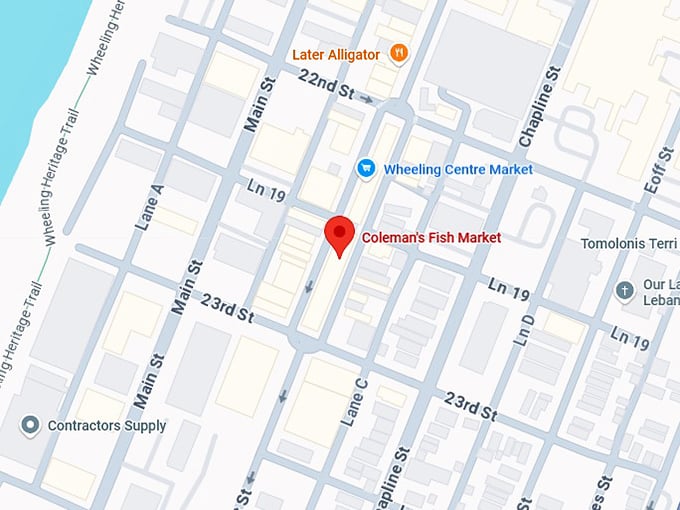 16. coleman's fish market map