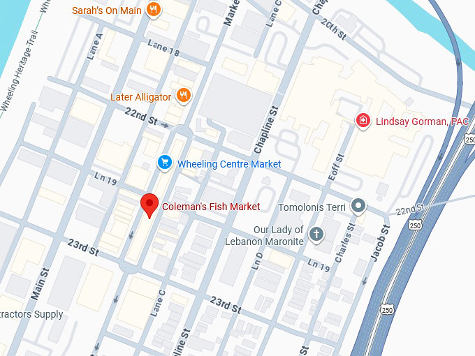 16. coleman's fish market map