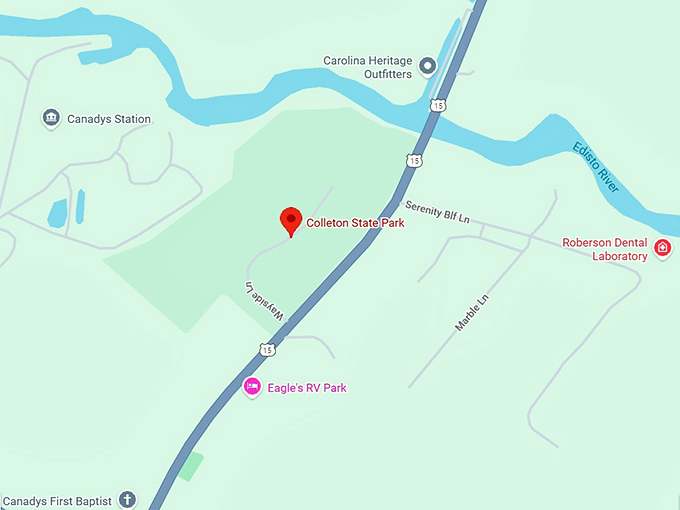 16. colleton state park map