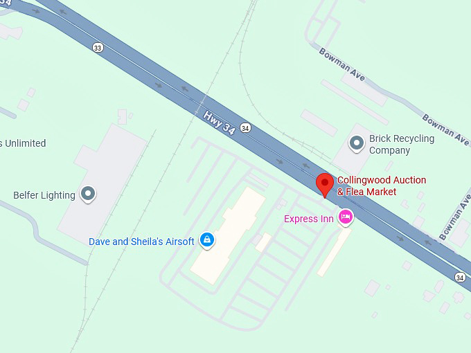 16. collingwood auction & flea market map