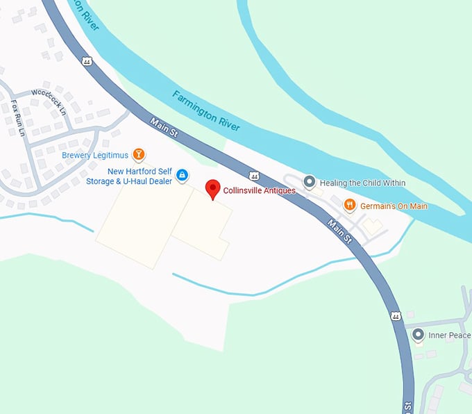 16. collinsville antiques map