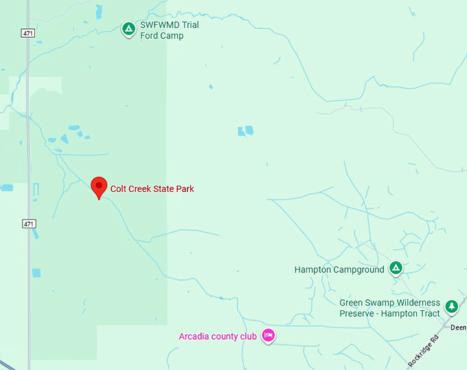 16. colt creek state park map