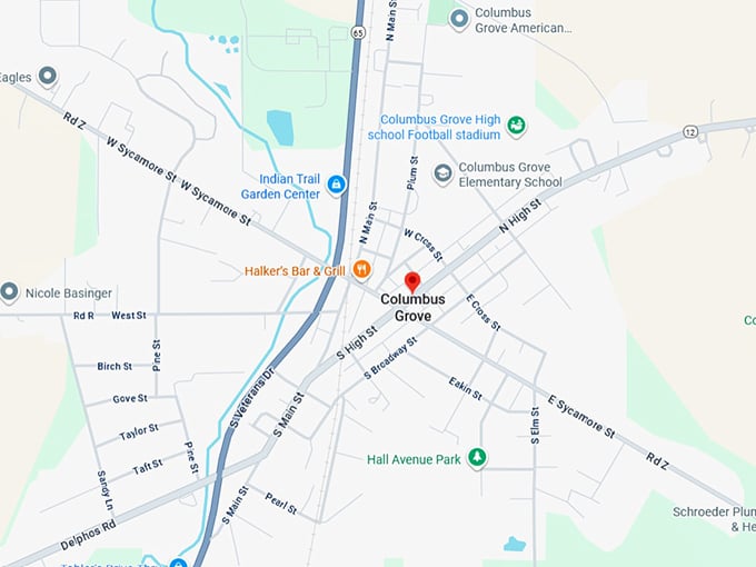 16. columbus grove map