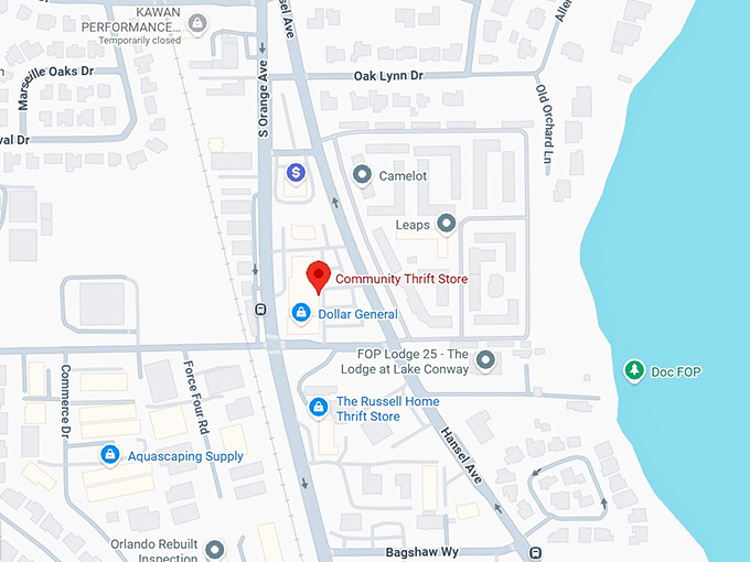 16. community thrift store map