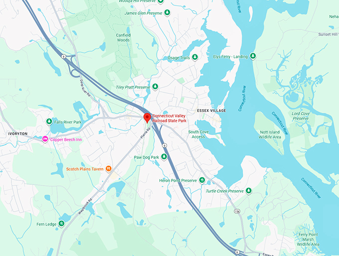 16. connecticut valley railroad state park map