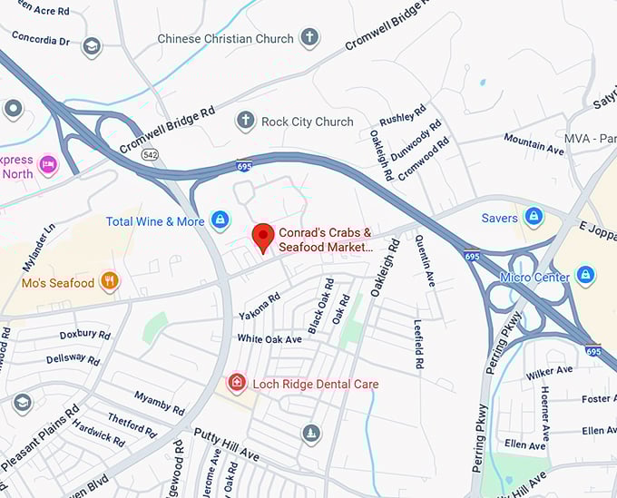 16. conrad's crabs & seafood market parkville,md map